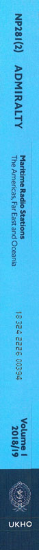 Admiralty list of radio signals. Vol 1. NP281(2) (ALRS). 2018/2019 ...