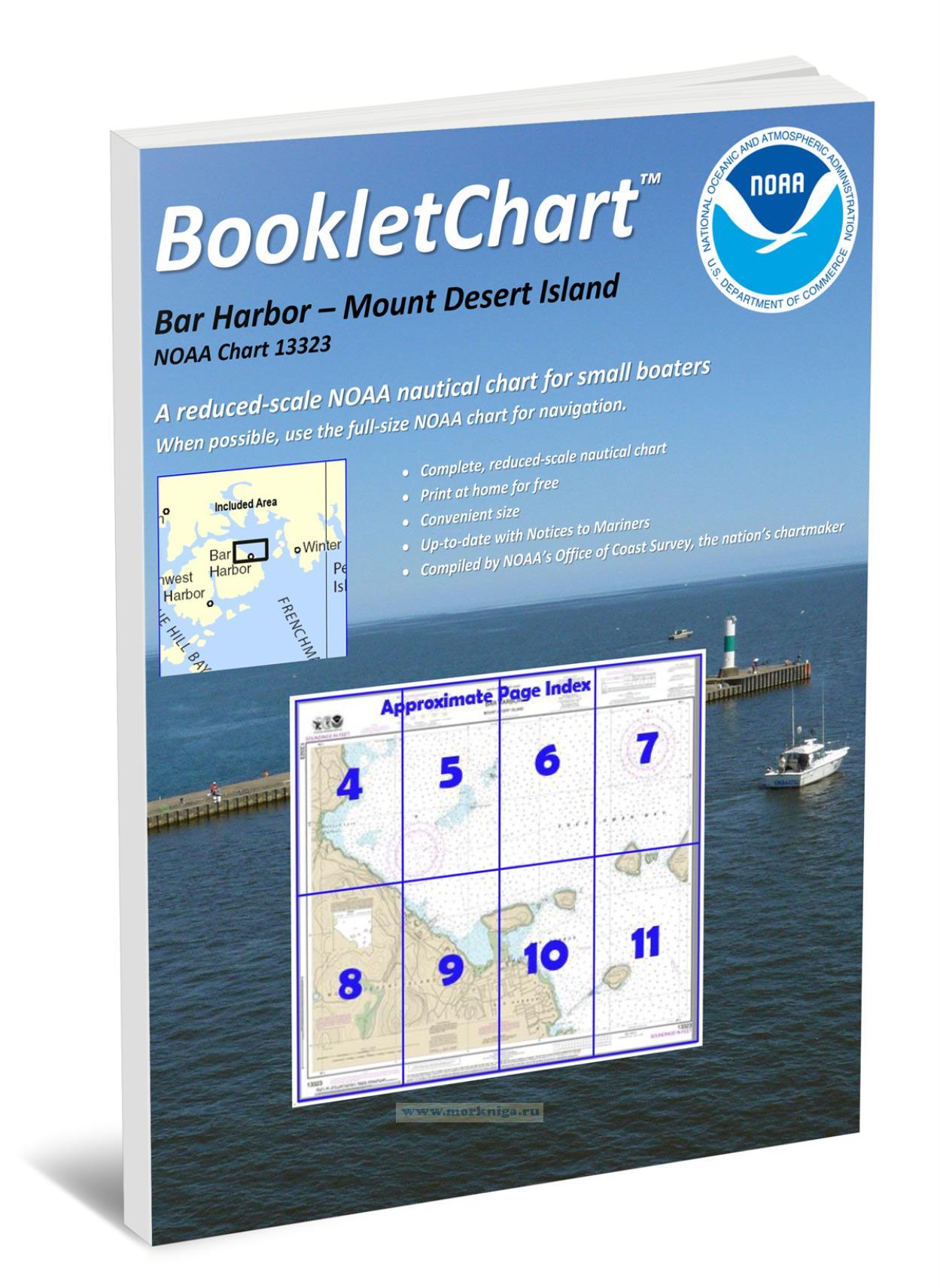 NOAA Chart 13323 Bar Harbor - Mount Desert Island - купить книгу в интернет-магазине МОРКНИГА по ...
